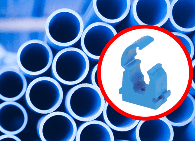 Our MDPE Bespoke Pipe Clip is now available - FM Products